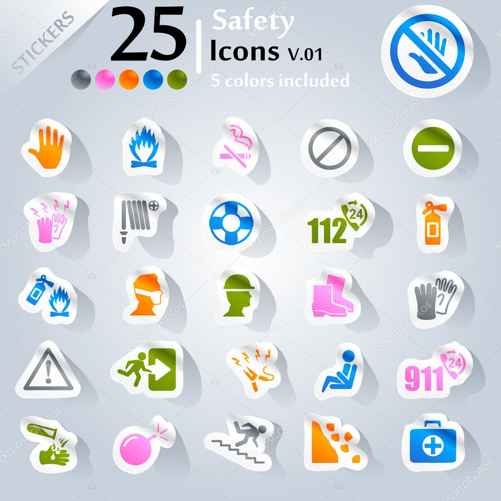 Safety Icons v.01 — Stock Vector © zagandesign #24730921