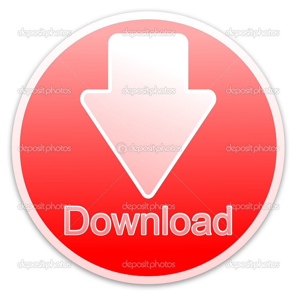 Download button red (circle) — Stock Photo © dkvektor #18720533