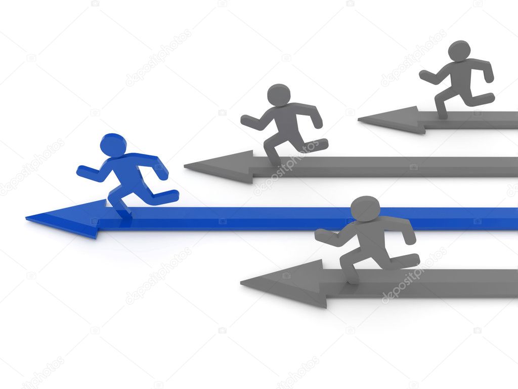 Leader of competition. — Stock Photo © sibgat #37252929