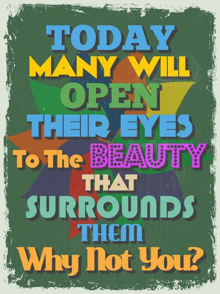 Vintage motivational quote poster Vector Art Stock Images | Depositphotos