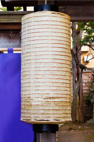 Illuminated Japanese lanterns inside Sensoji temple — Stock Photo ...