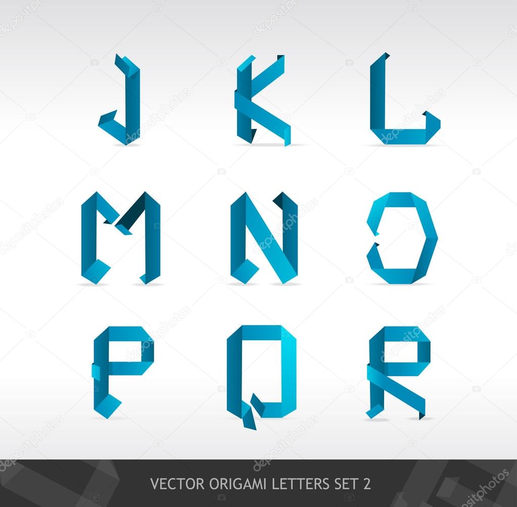 Paper letters origami Stock Vector Image by ©mouse_md #18699591