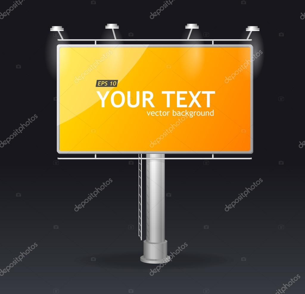 Vector billboard screen template concept Stock Vector Image by ©mouse ...