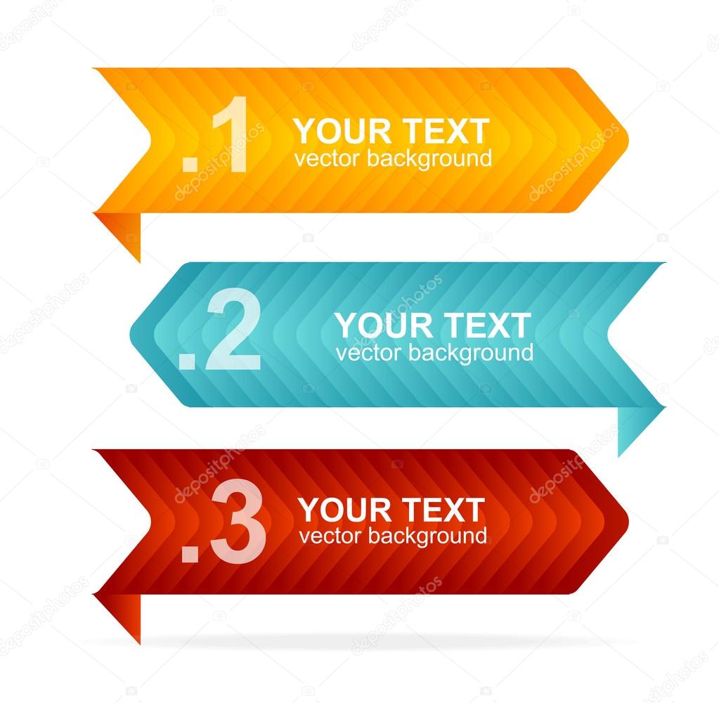 Vector colorful text box 1,2,3 concept — Stock Vector © mouse_md #34916629