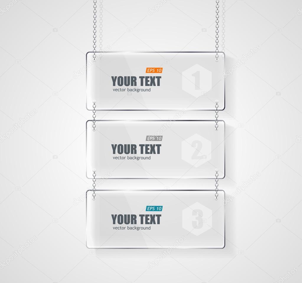 Vector Glass illustration Progress background Stock Vector Image by ...