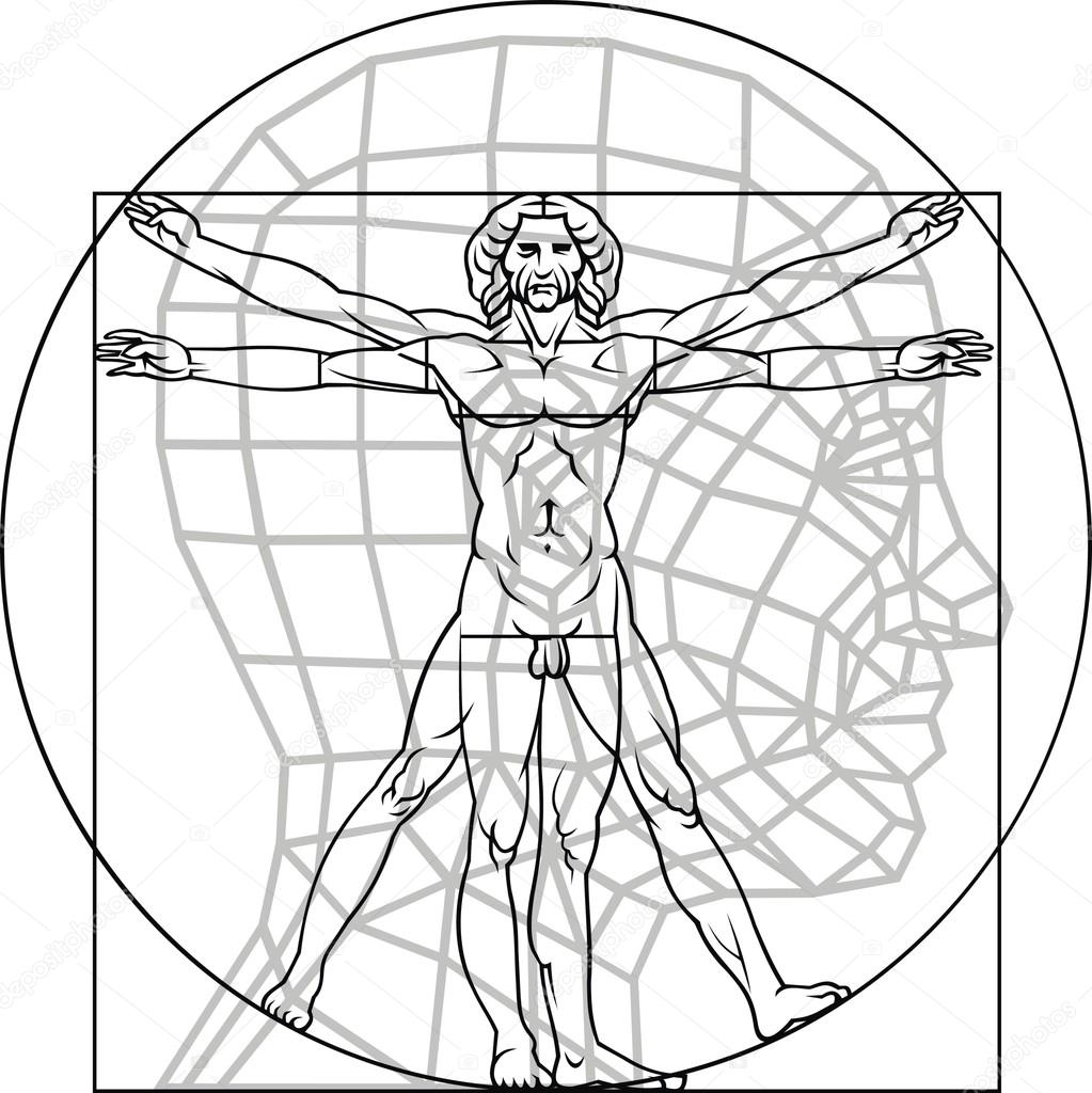 Leonardo da Vinci man Stock Vector Image by ©pepeemilio2 #25232031