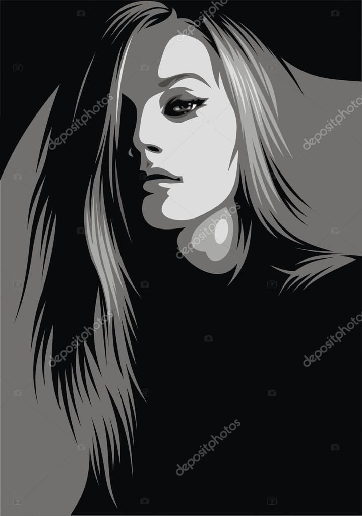 Easy girl vector Stock Vector Image by ©pepeemilio2 #26712975