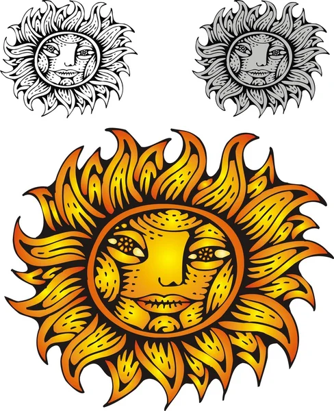 Fire, sun Stock Vector Image by ©kazyavka #3299864