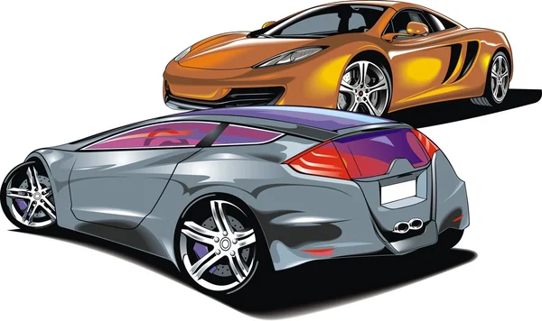 Vector modern cartoon car — Stock Vector © mechanik #4163684