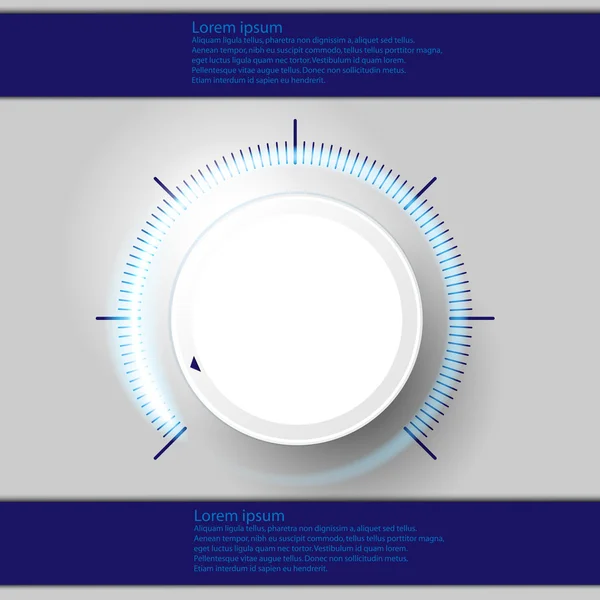 Volume music control button with a scale from low to high, volume knob ...