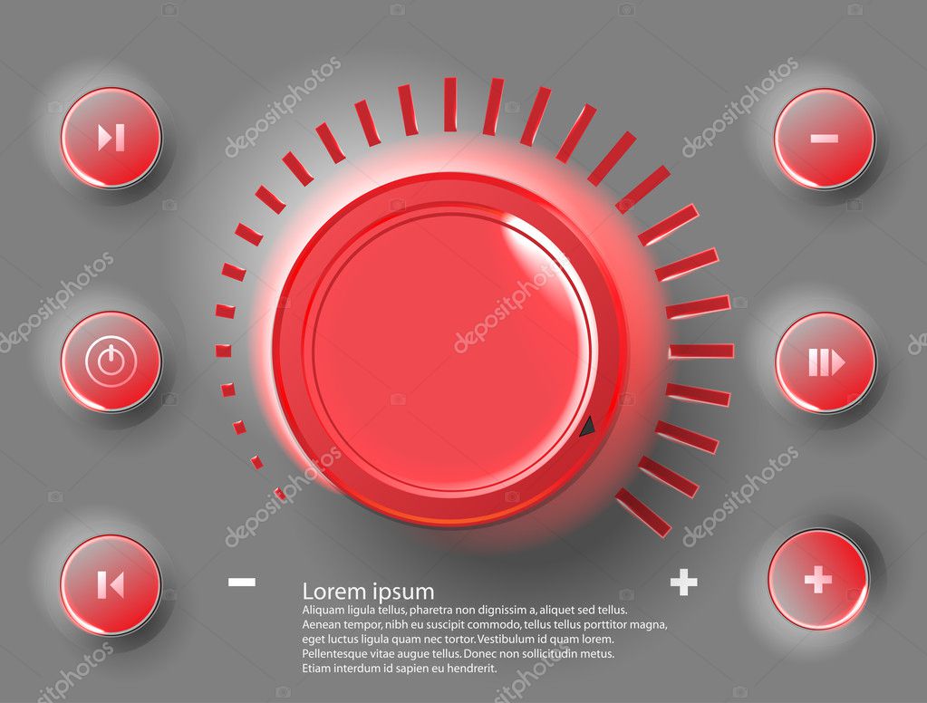 Volume control Stock Vector by ©Mertsalovvw 31126417