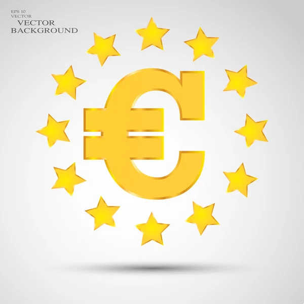Euros sign imágenes de stock de arte vectorial | Depositphotos