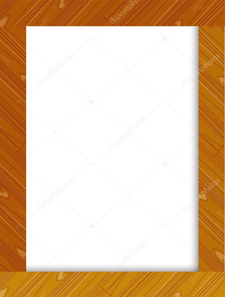 3D picture frame design vector for A4 image or text Stock Vector Image ...