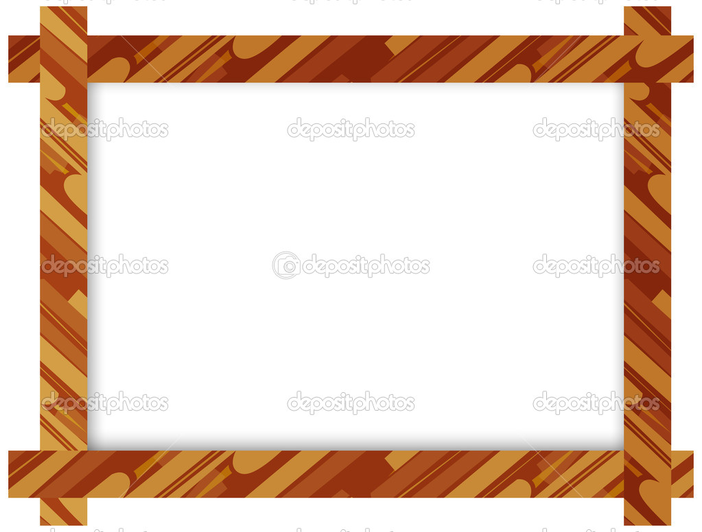 3D picture frame design vector for A4 image or text — Stock Vector ...