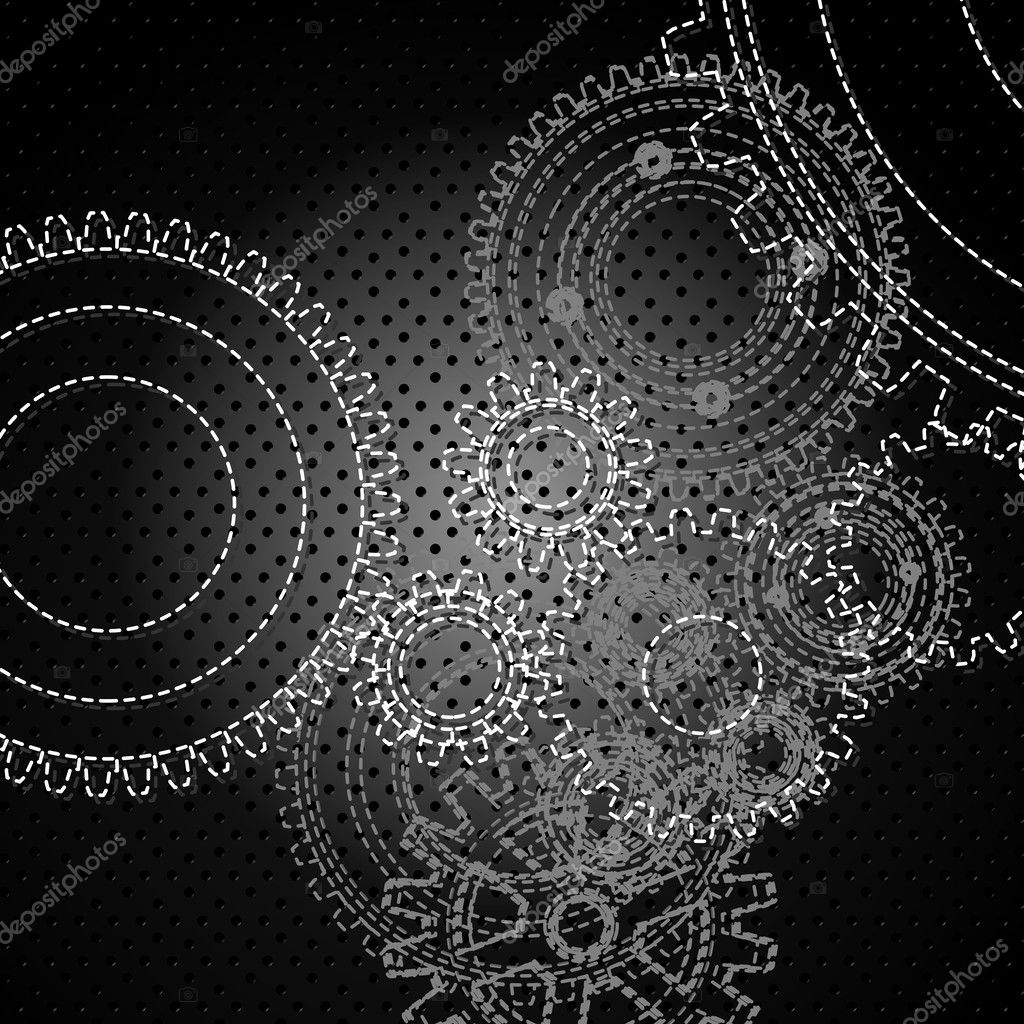 Gears background Stock Vector by ©Mertsalovvw 44196557