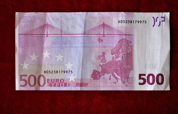 500 Euro Note Back