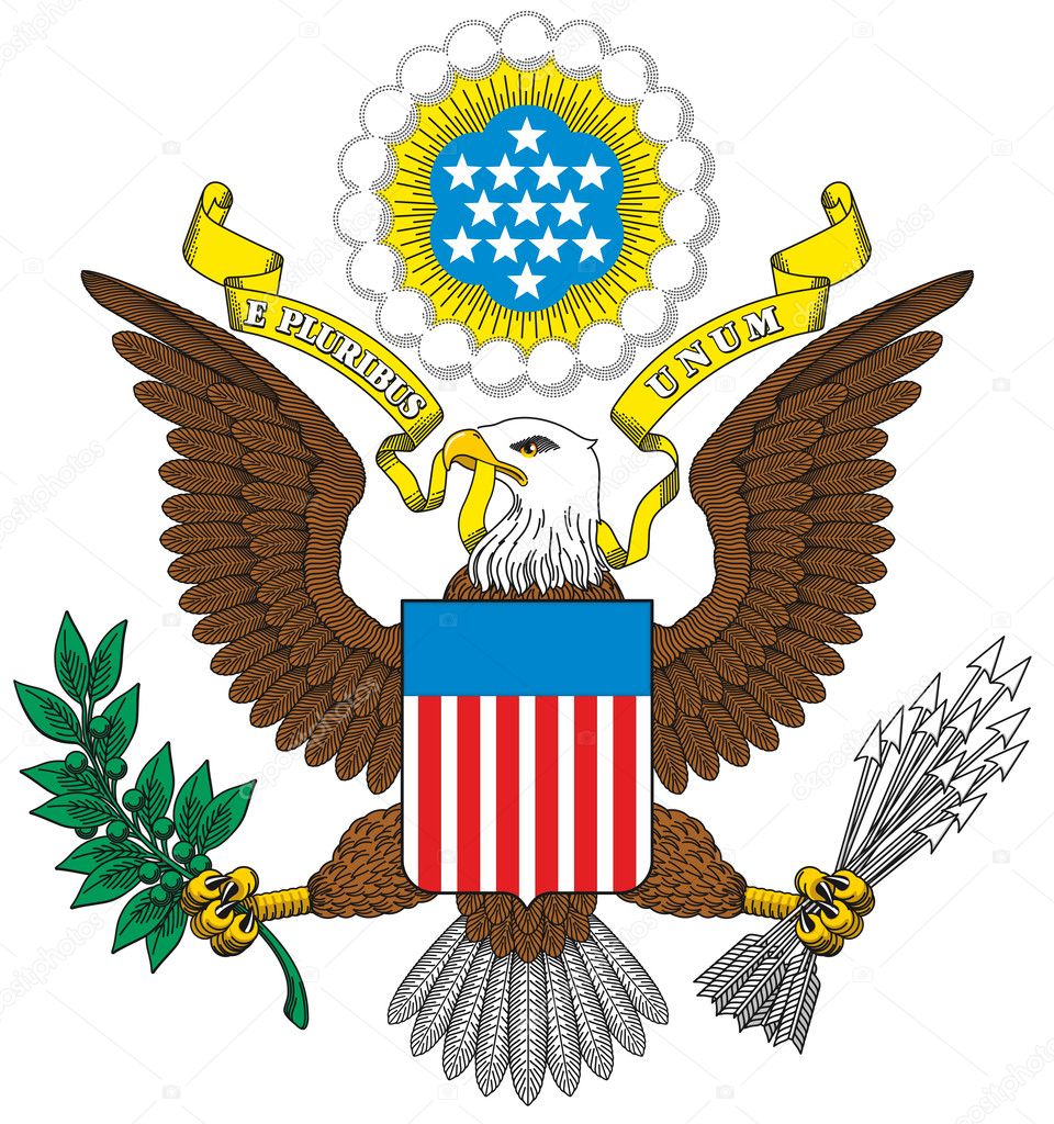 Escudo de armas de los Estados Unidos Vector de stock #40400215 de ©cubart