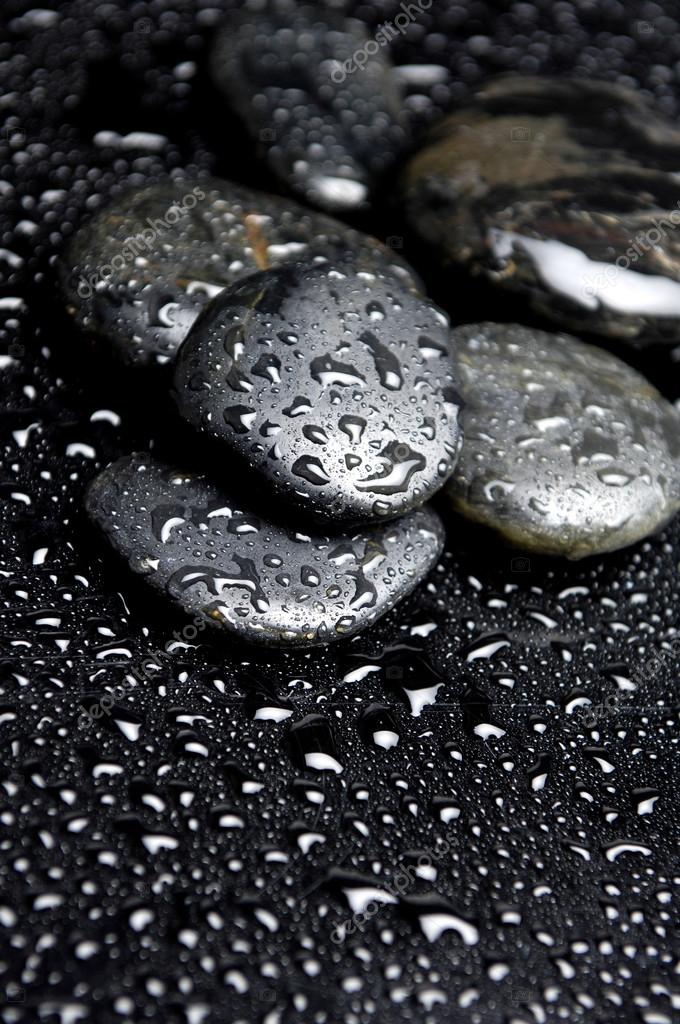 Wet black stones Stock Photo by ©camelliawang 22726563