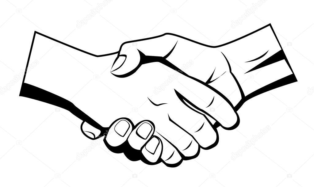 Vector illustration of hand shake Stock Vector by ©indomercy2012 35270619