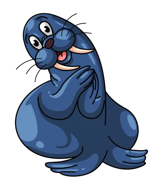 Imagens vetoriais Morsa de desenhos animados | Depositphotos