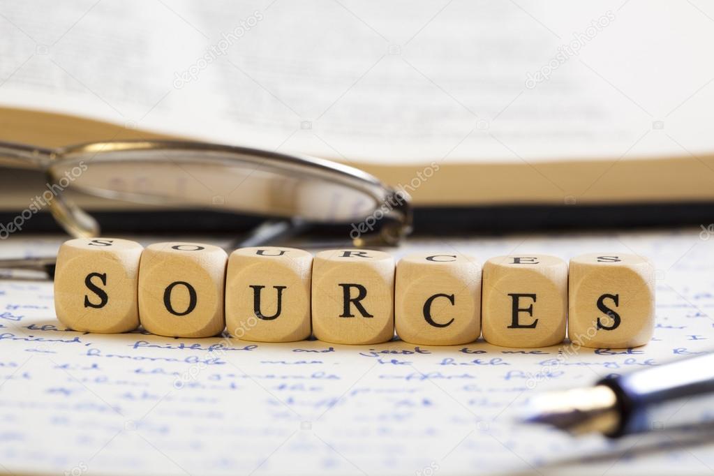 Letter Dices Concept: Sources — Stock Photo © MichaelJayFoto #19108487