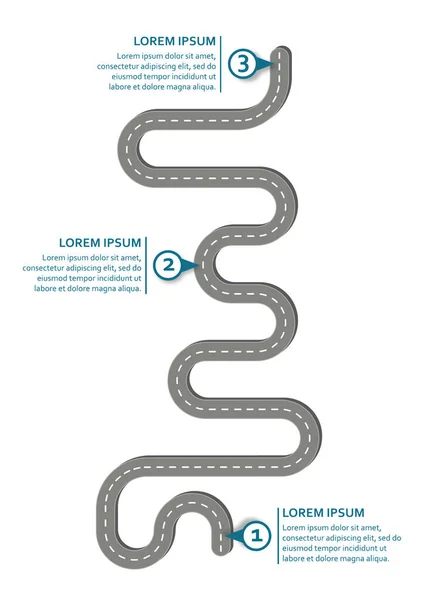 Business Workflow Roadmap Infographic Flat Lay Style Wide Format White ...