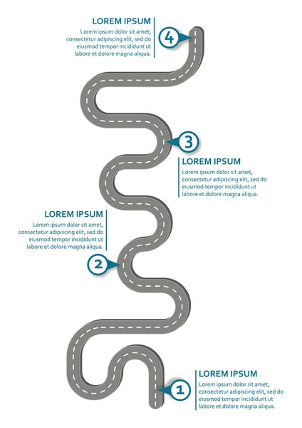 Business Workflow Roadmap Infographic Flat Lay Style Wide Format ...