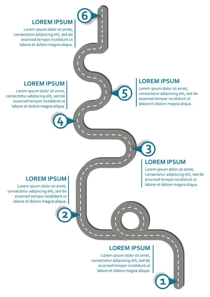 Business Workflow Roadmap Infographic Flat Lay Style Wide Format ...