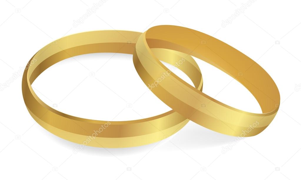 Isolated golden Wedding rings. Vector Stock Vector Image by ©Shiny777 ...