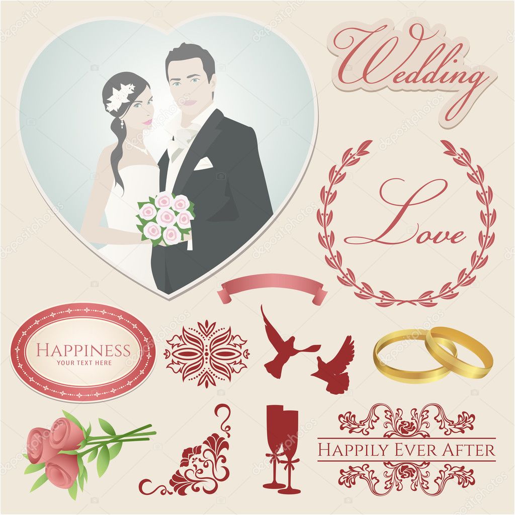 Elegant Wedding Symbols