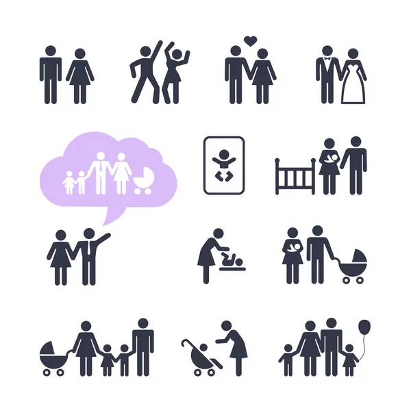Family Pictogram Stock Vector Image by ©julynx #22137619