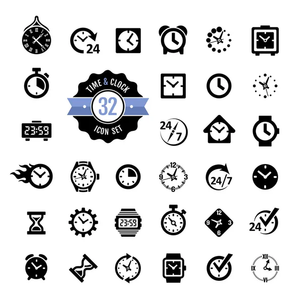 Time Minimal Thin Line Web Icon Set Outline Icons Collection Stock ...