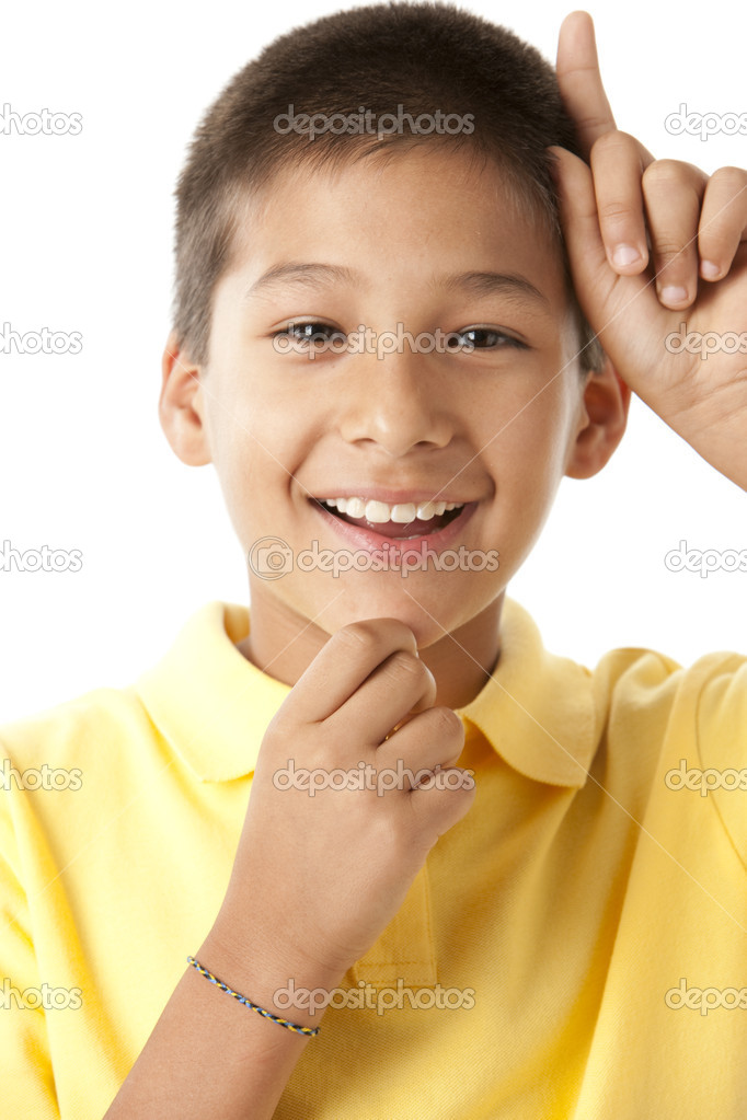 Hispanic Child Thinking