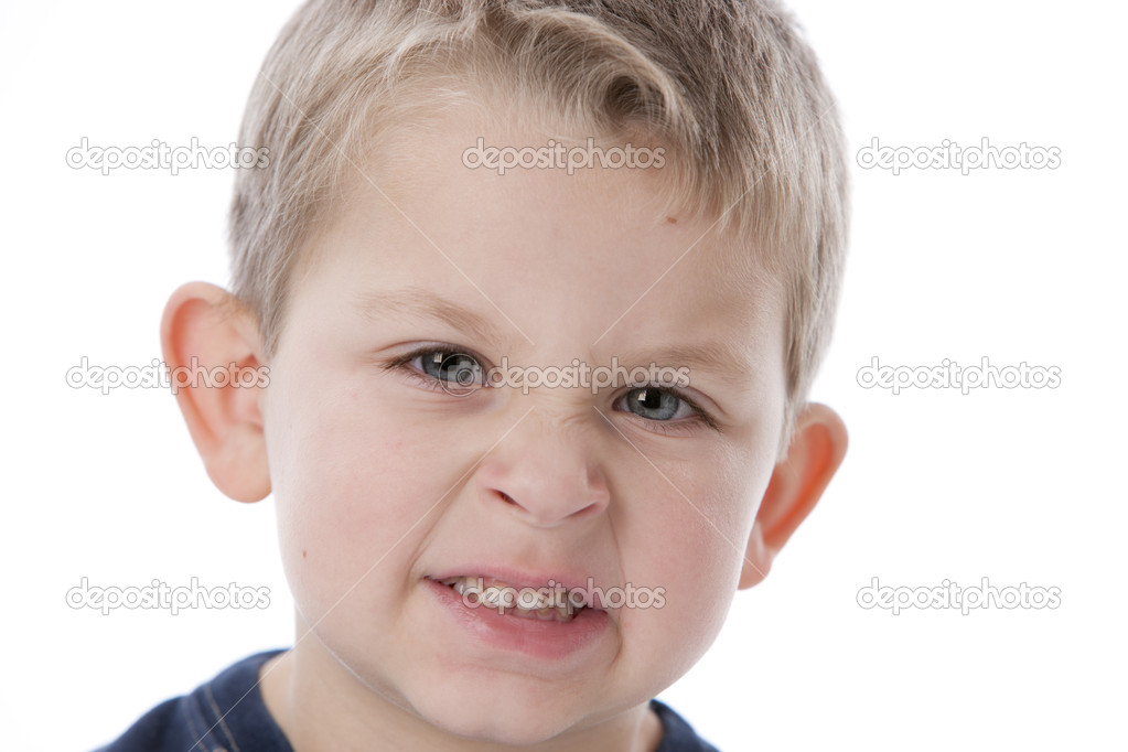 Angry little boy — Stock Photo © jbryson #21369525