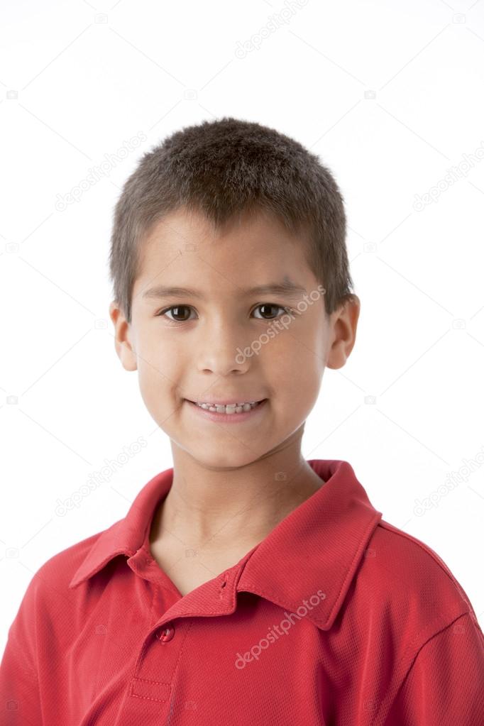 Real. Hispanic smiling little boy — Stock Photo © jbryson #21370993