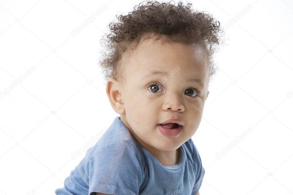 Excited Black Toddler