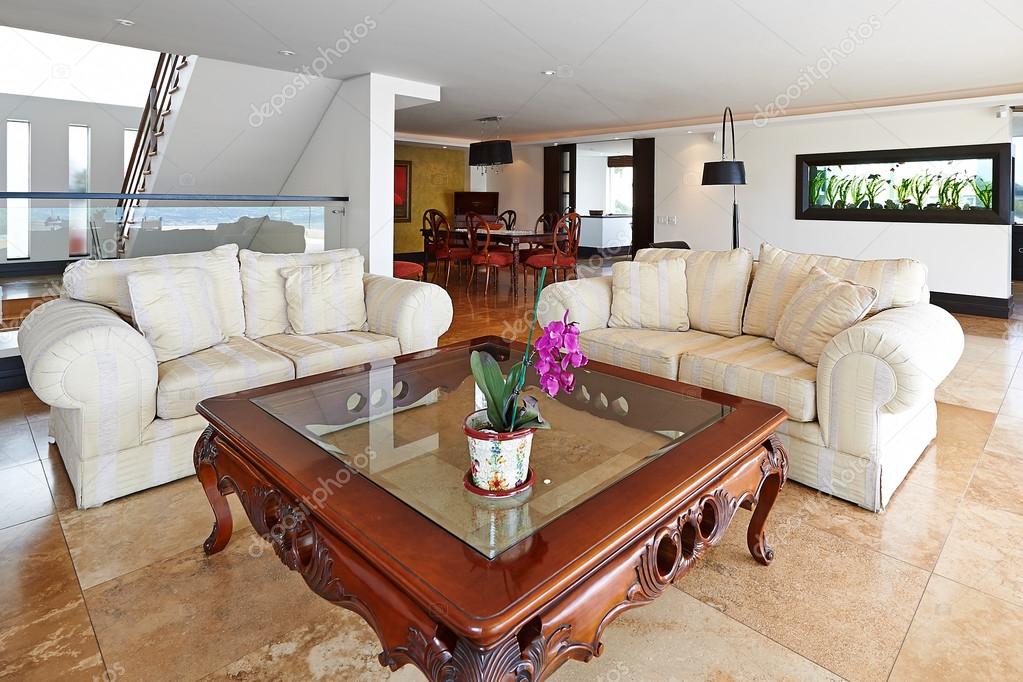 Interior design: Big living room Stock Photo by ©scornejor 32856075