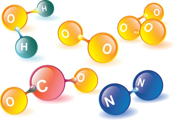 Air molecules Vector Images, Royalty-free Air molecules Vectors ...