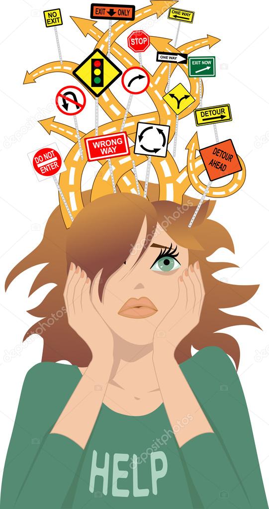 Teenager with ADHD — Stock Vector © Aleutie #50087809