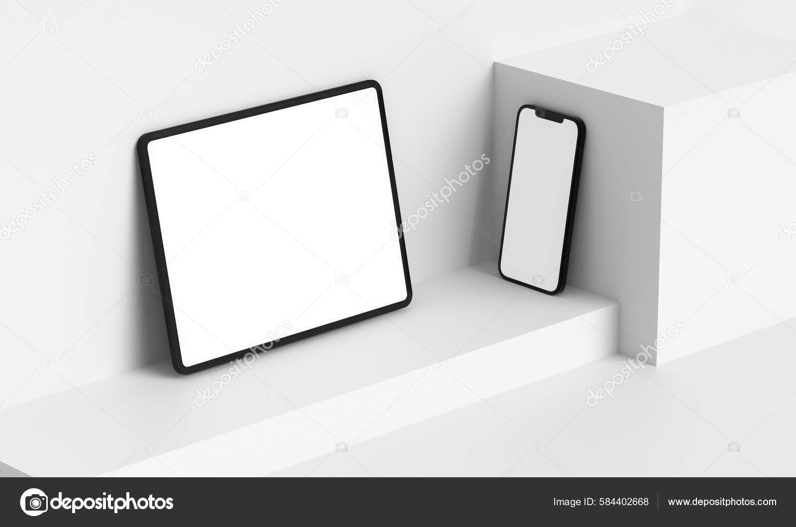Illustration Render Isometric Rectangles Simulating Telephone Space ...