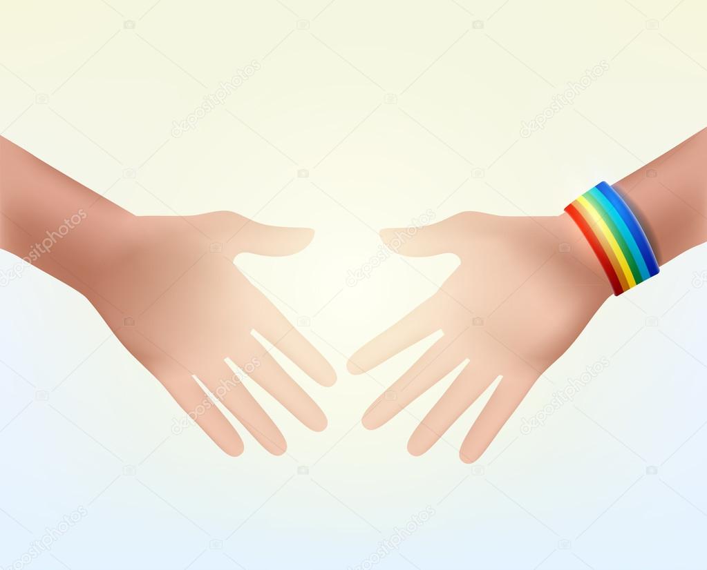 Shaking hands as a sign of respect — Stock Photo © vantuz #38662559