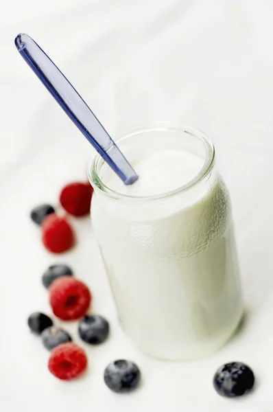 Yoghurt quark razberry dessert Stock Photo by ©Silberkorn 25502273