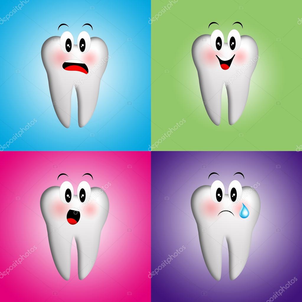 Teeth collage Stock Illustration by ©sognolucido #26135707
