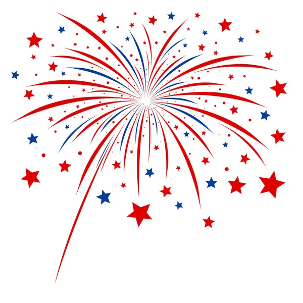 vuurwerk ontwerp op witte achtergrond — Stockvector © Myimagine #81919400