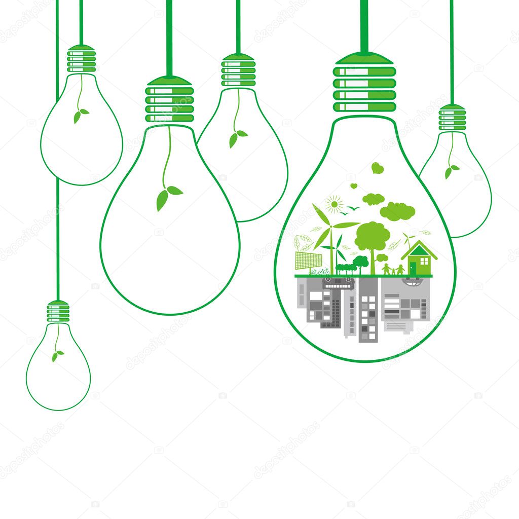 Think green design on white background Stock Vector Image by ©Myimagine ...