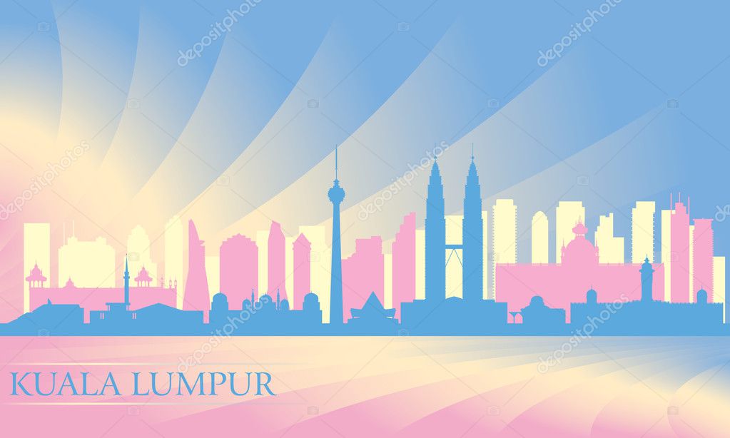 Kuala Lumpur city skyline Stock Vector Image by ©ray_of_light #28007451