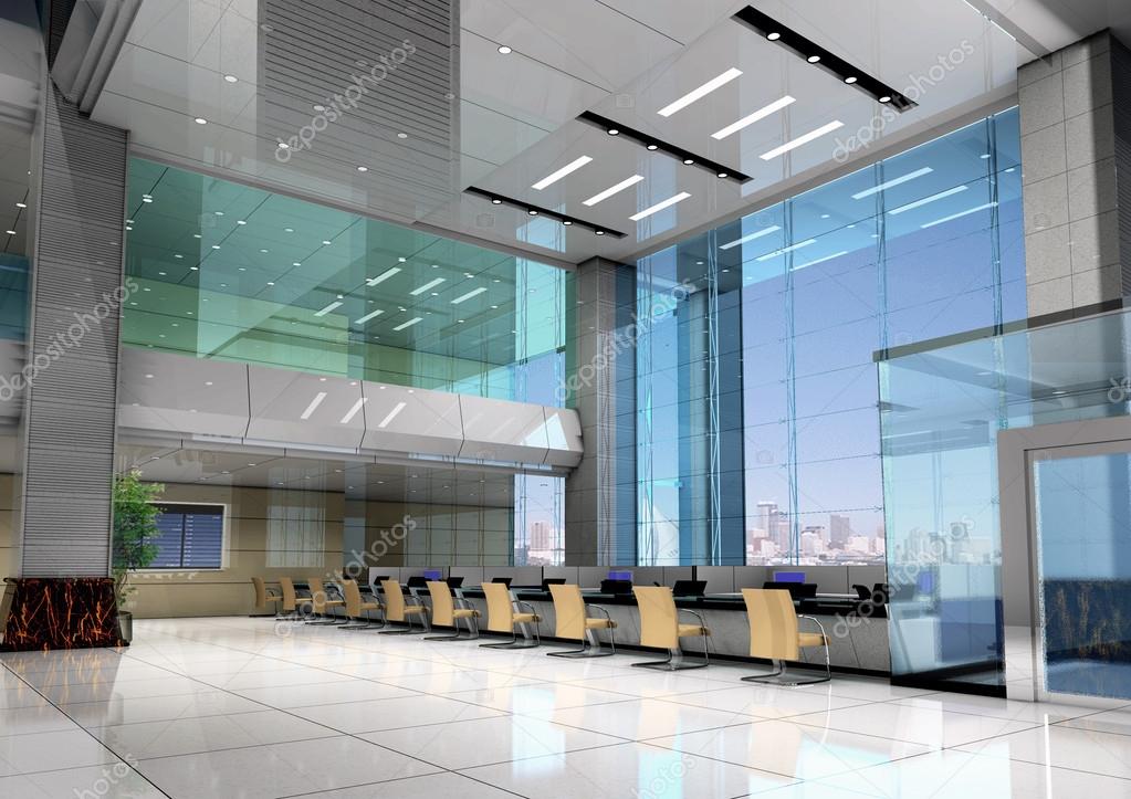 Modern Business Building Interior