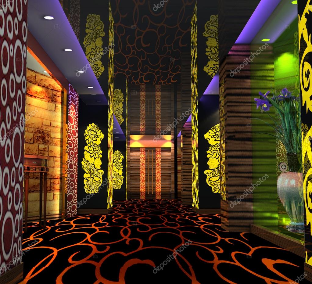 3D club hall, corridor — Stock Photo © wxin67 #20035509