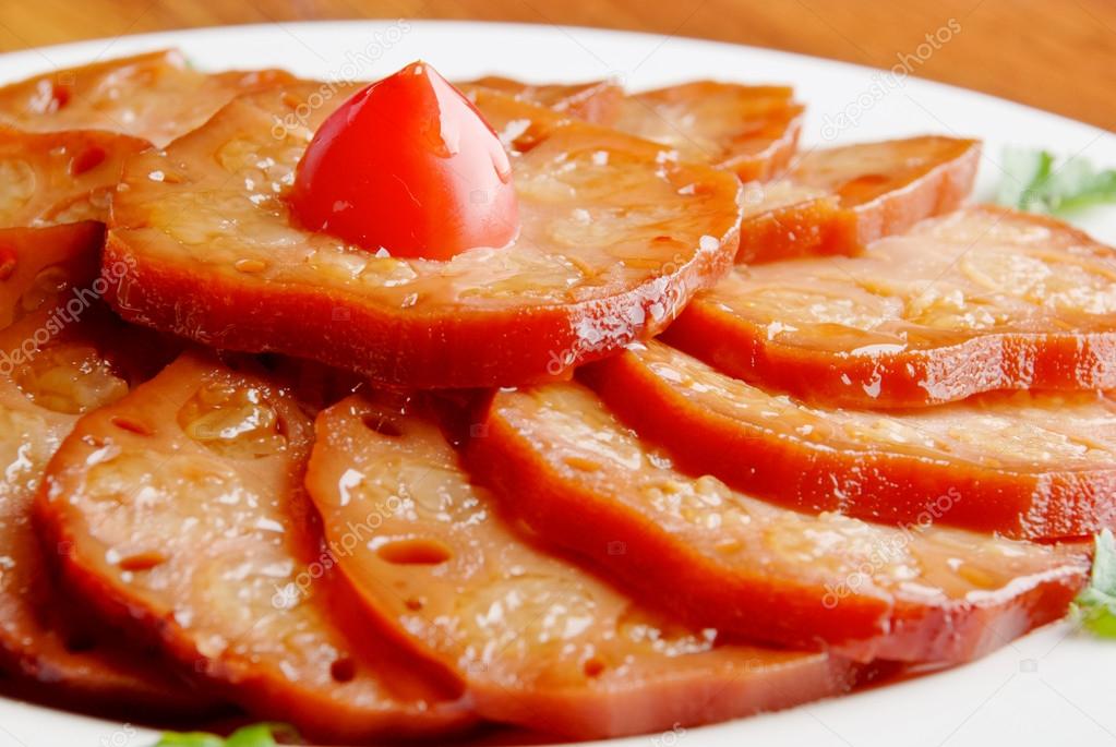 Chinese food- lotus with sticky rice — Stock Photo © wxin67 #20321717