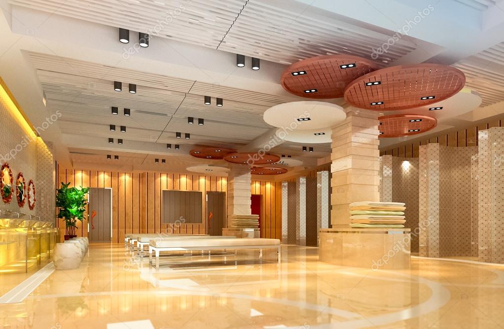 3d modern hall, corridor — Stock Photo © wxin67 #22243983